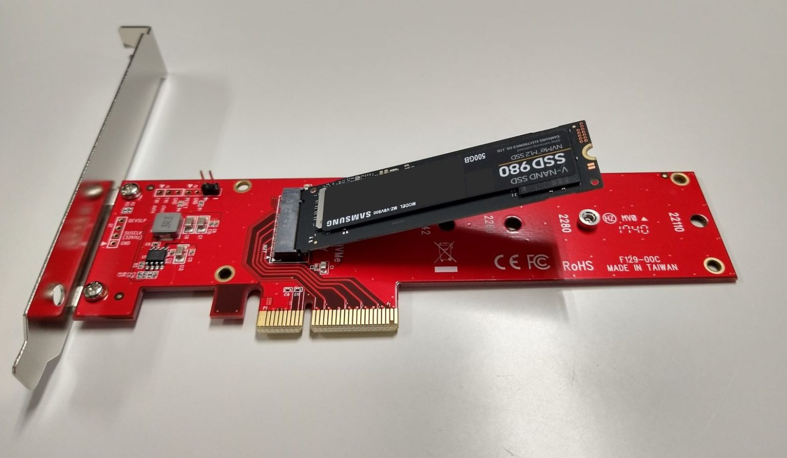 【M.2 SSD変換】PCI-Expressカード(Owltech)によるNVMeスロット実装など | 自恃ろぐ-jizilog.com-